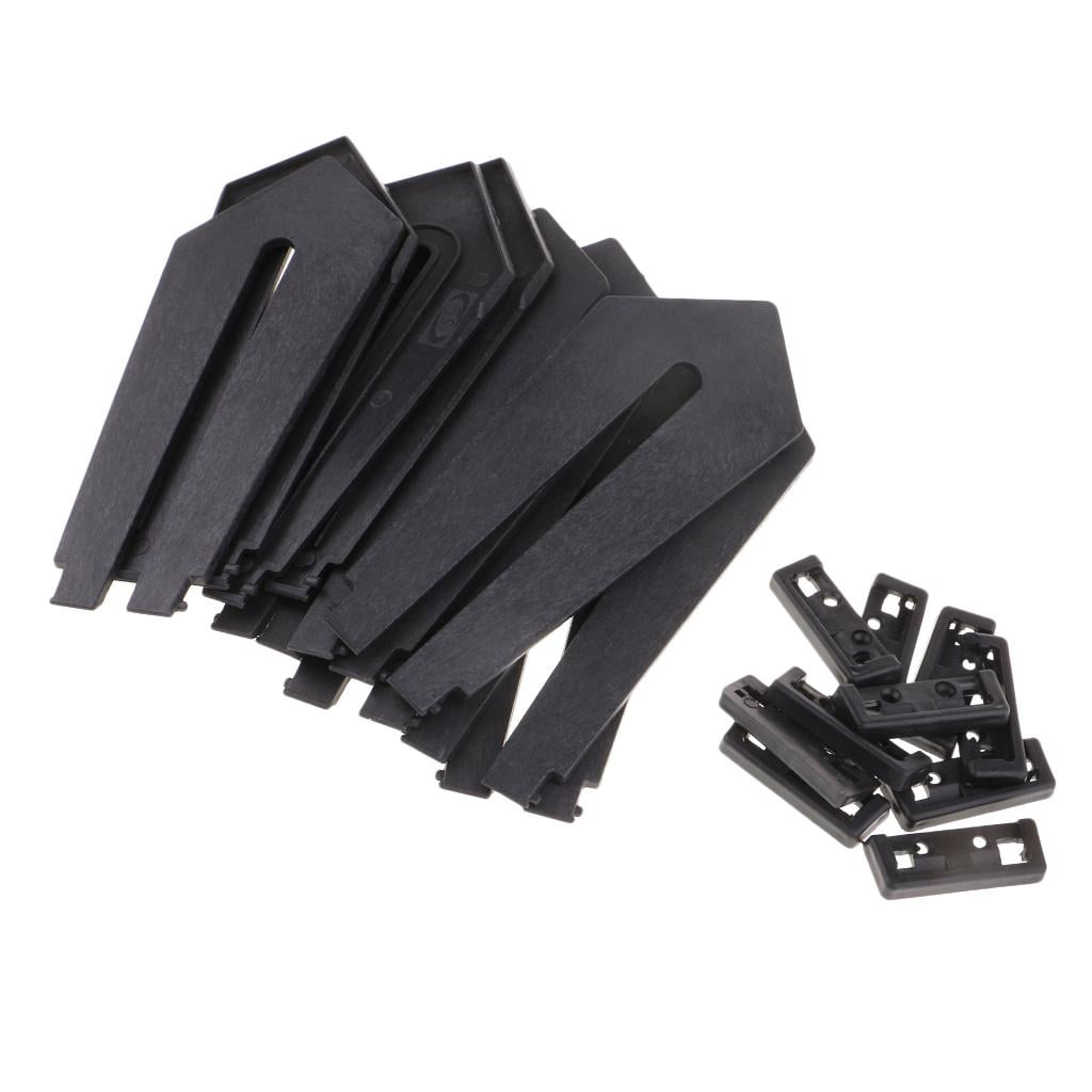 10pc Adjustable Photo Frame Backs Holder Display Easel Black 180x75x6mm ...