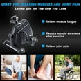 Portable Pedal Exerciser, Under Desk Mini Exercise Bike with LCD ...