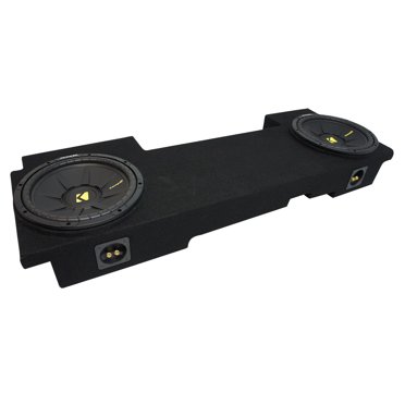 Kicker 43CVR102 10" 400W RMS 2-Ohm Sub and ASC 110TRUCK Sub Box ...