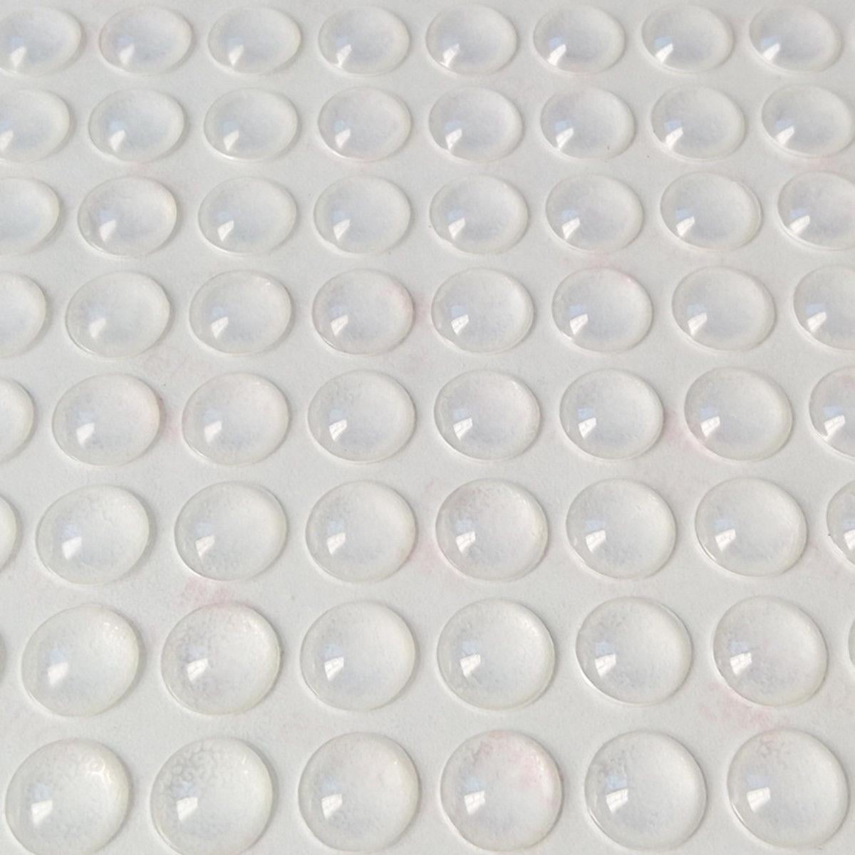 100* Silicone Rubber Feet Bumpons Clear Round Self Adhesive Anti Slip ...