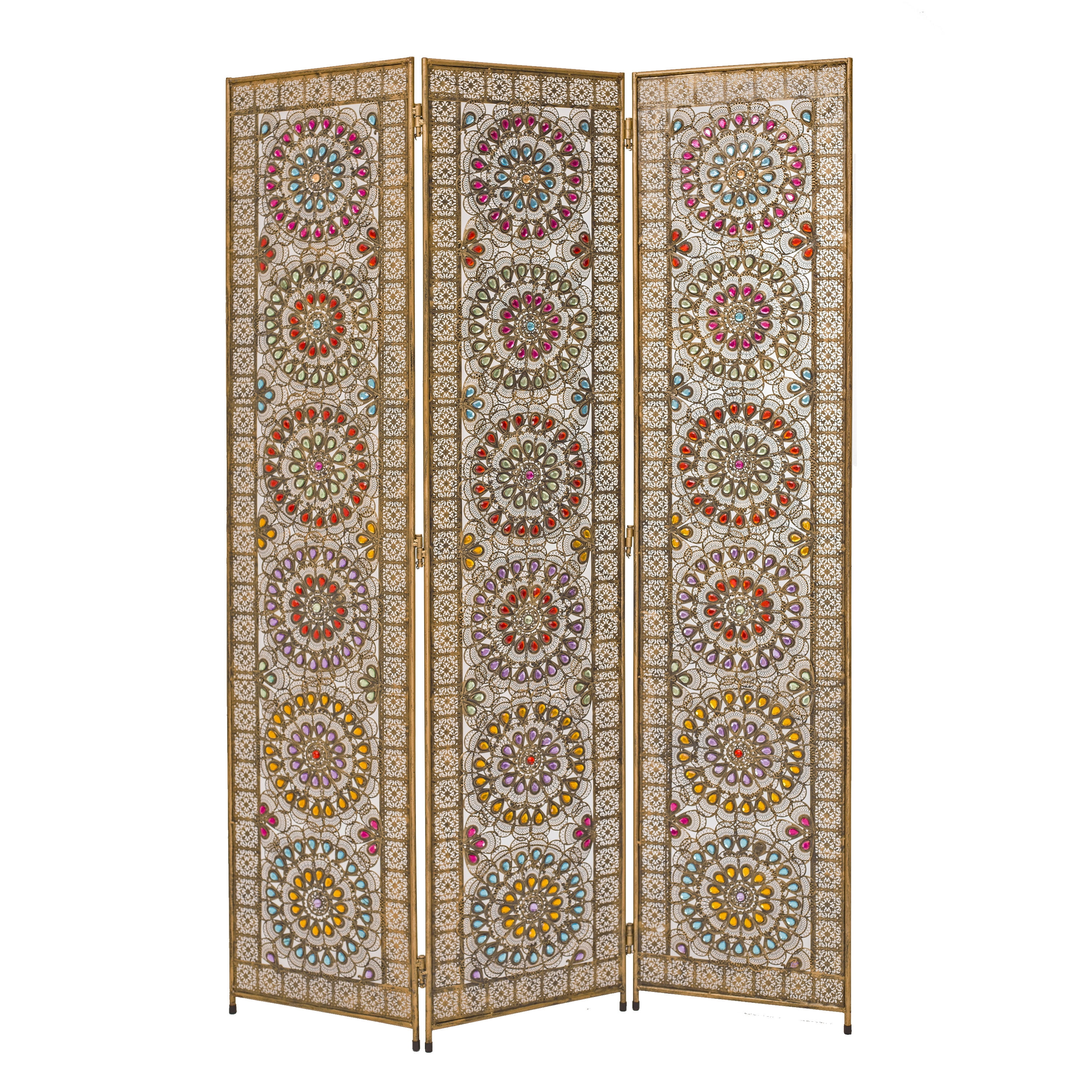 Screen Gems 3 Panel Beaded Metal Mosaic Screen SG-303 - Walmart.com