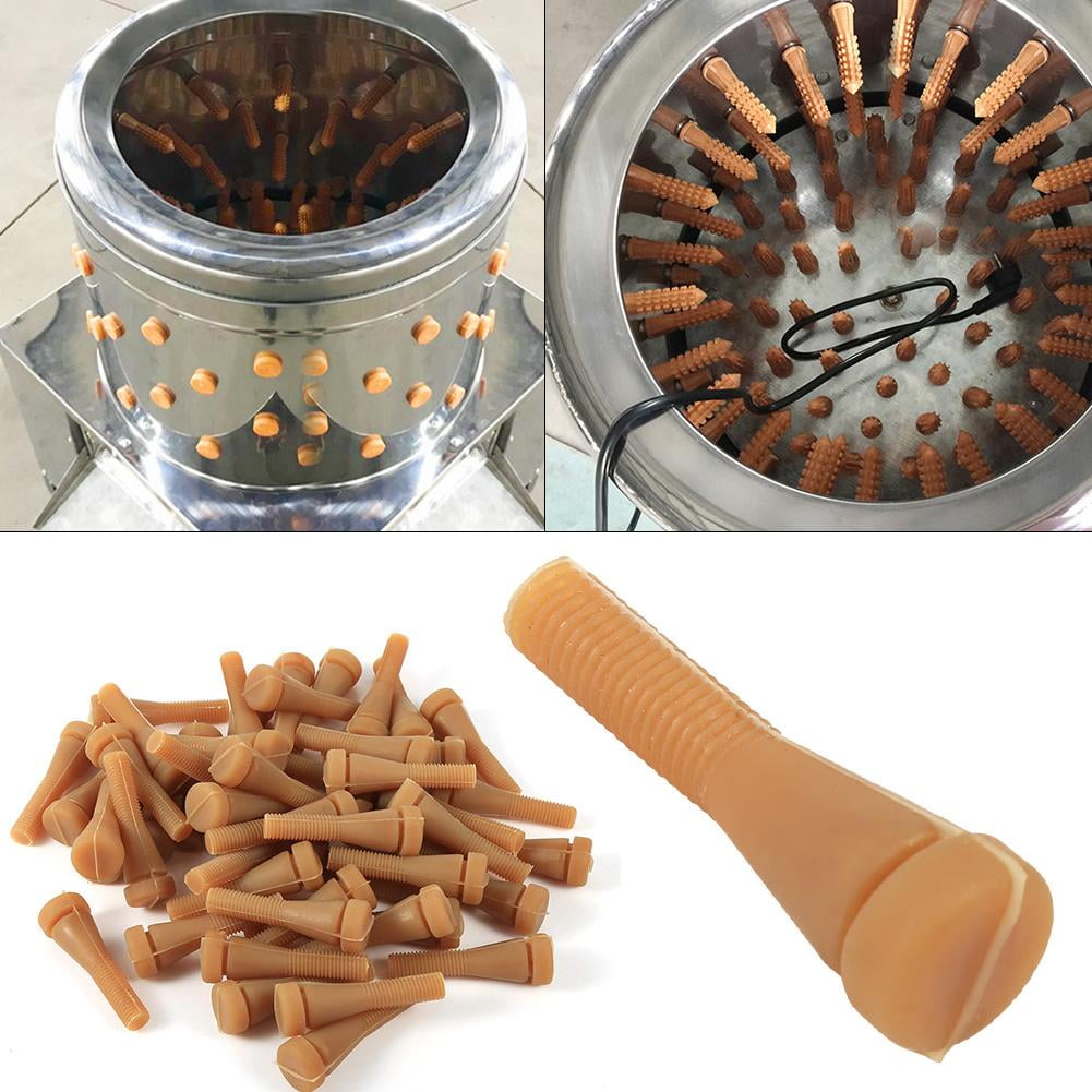 WALFRONT 50Pcs/Set Chicken Plucker Fingers Toys Poultry Plucker Fingers ...