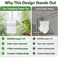 Candy Shaped Bird Shredding Toy Refillable Rolling Paper Play Toy With ...