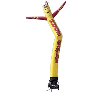 20ft Inflatable Tube Man Guy Puppet Dancer Wind Waver, Clown Yellow ...