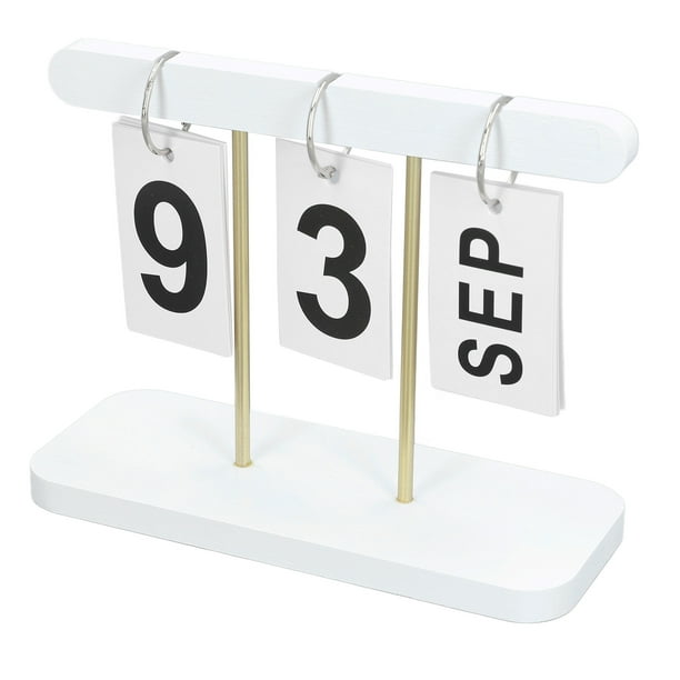 Standing Desk Flip Calendar, Portable Small Desktop Calendar, Daily ...