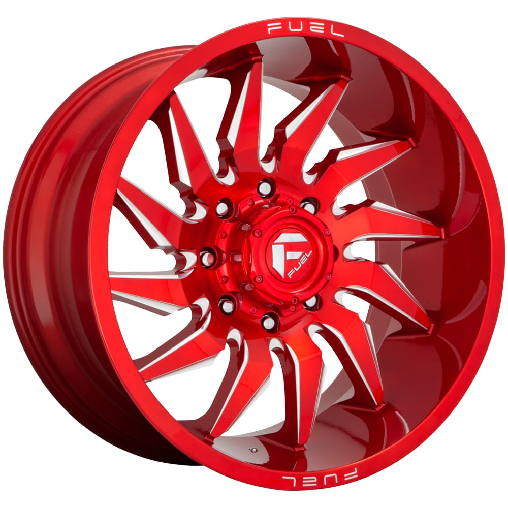 Fuel D745 Saber 20x9 6x135 +20mm Red/Milled Wheel Rim 20" Inch ...