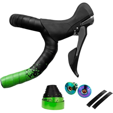 GORIX Bar Tape Handlebar Grip Wrap+2 Fixed Bar Plug 2 Color Road MTB ...