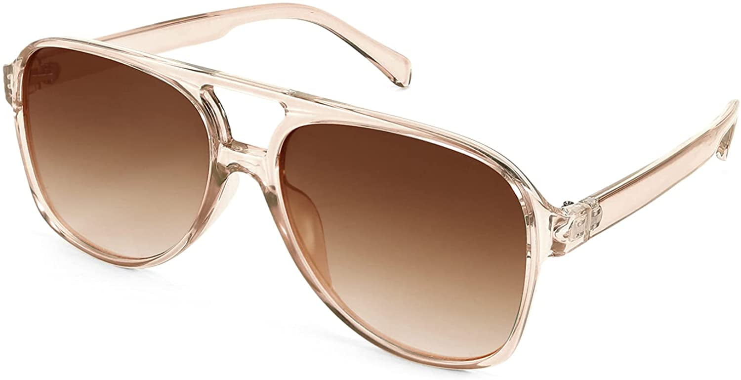 FEISEDY Vintage Retro 70s Plastic Aviator Sunglasses Women Men Classic ...