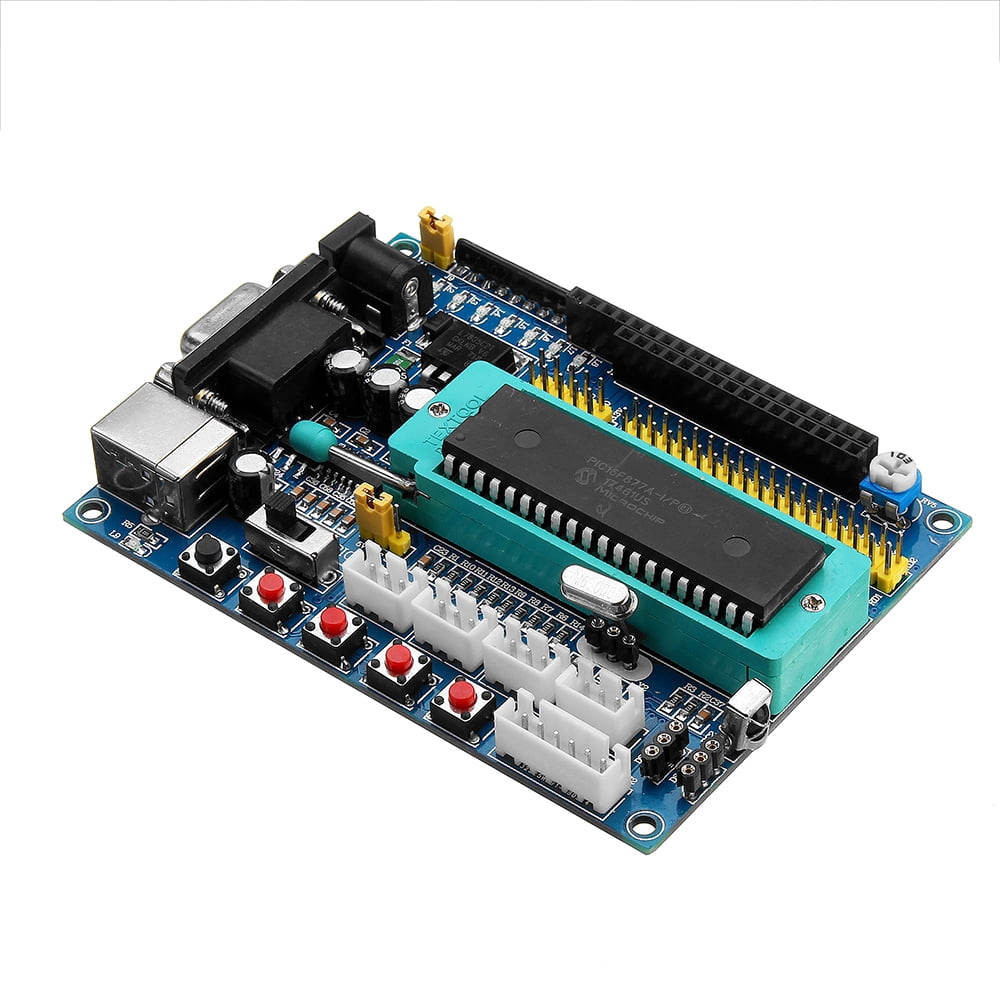 DC 12V PIC16F877A PIC Minimum System Development Board Emulator JTAG ...
