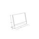 Azar 112740 3.5" W x 2.5" H L-Shaped Acrylic Sign Holder, 10Pack ...