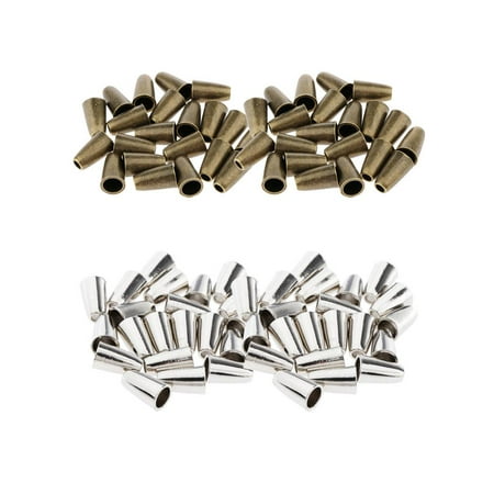 80pcs Metal Stopper Without Lid Cord Ends Lock Stopper Rope End ...