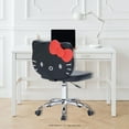 Impressions Vanity Hello Kitty Faux Leather Armless Swivel Vanity Chair ...