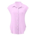 ANINEO Women Blouses Casual Shirts Sleeveless Cardigan Everyday Summer ...