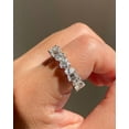 2Ct Round Cut Simulated Diamond Women's Stunning Band Ring In 14K ...