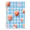 Blue Plaids Bubbles Shells Notebook Detachable Coil Notebook Diary Plan ...