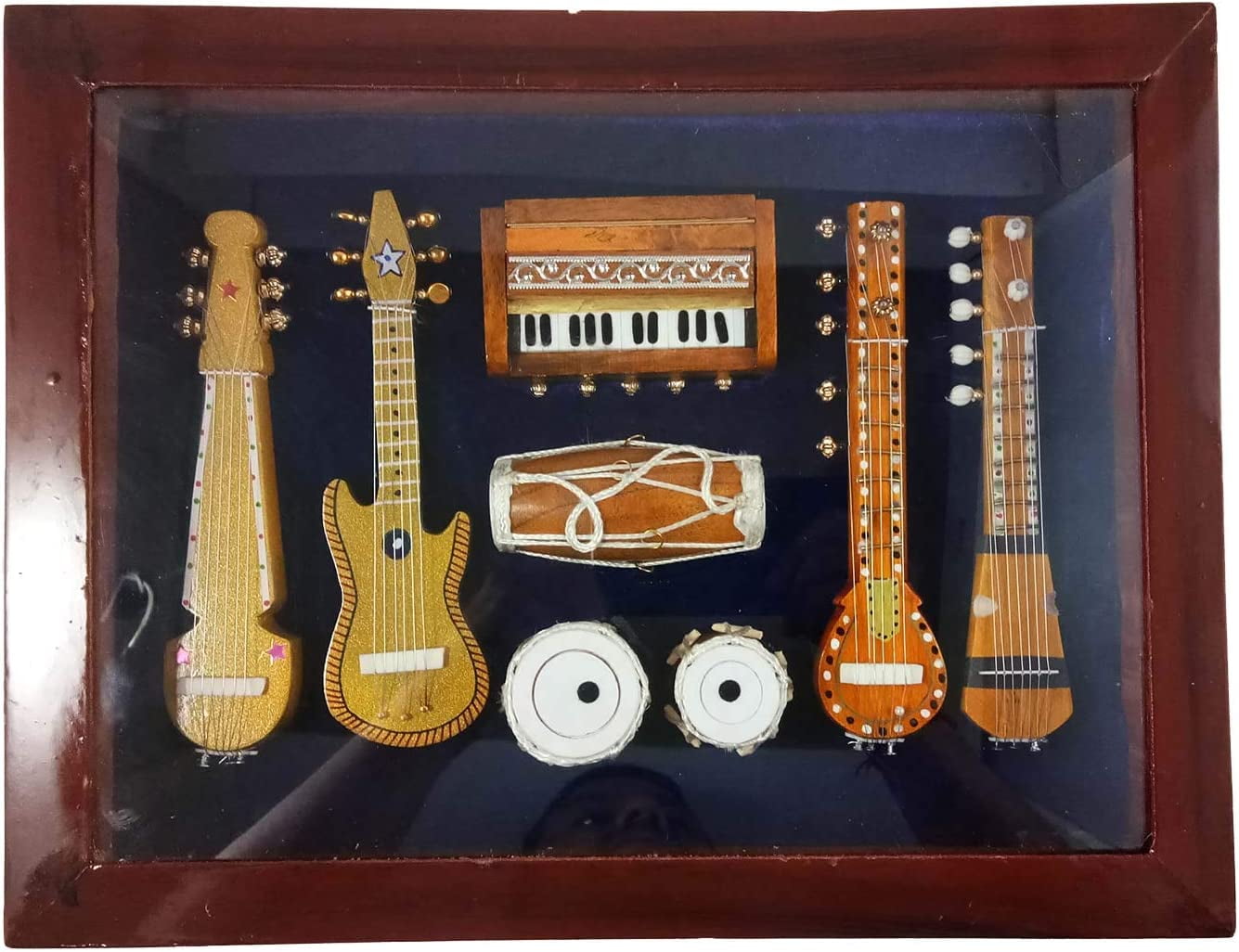 India Meets India Handicraft Wall Hanging 7 Miniature Indian Musical ...