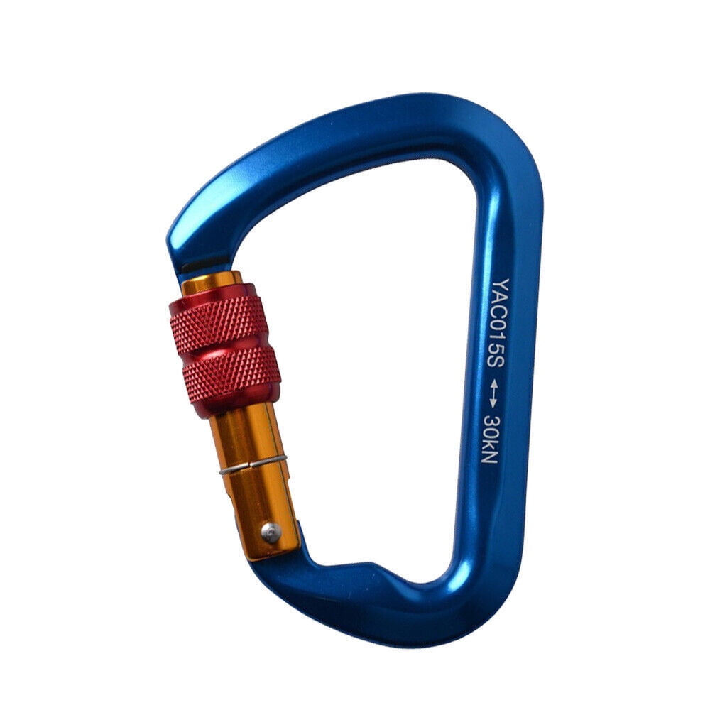 KANCOKIT 30kn Climbing Carabiner Aluminum Locking Carabiner D Shape ...