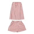 yoeyez Two Piece Strapless Top Fashion Striped Streetwear Sleeveless ...