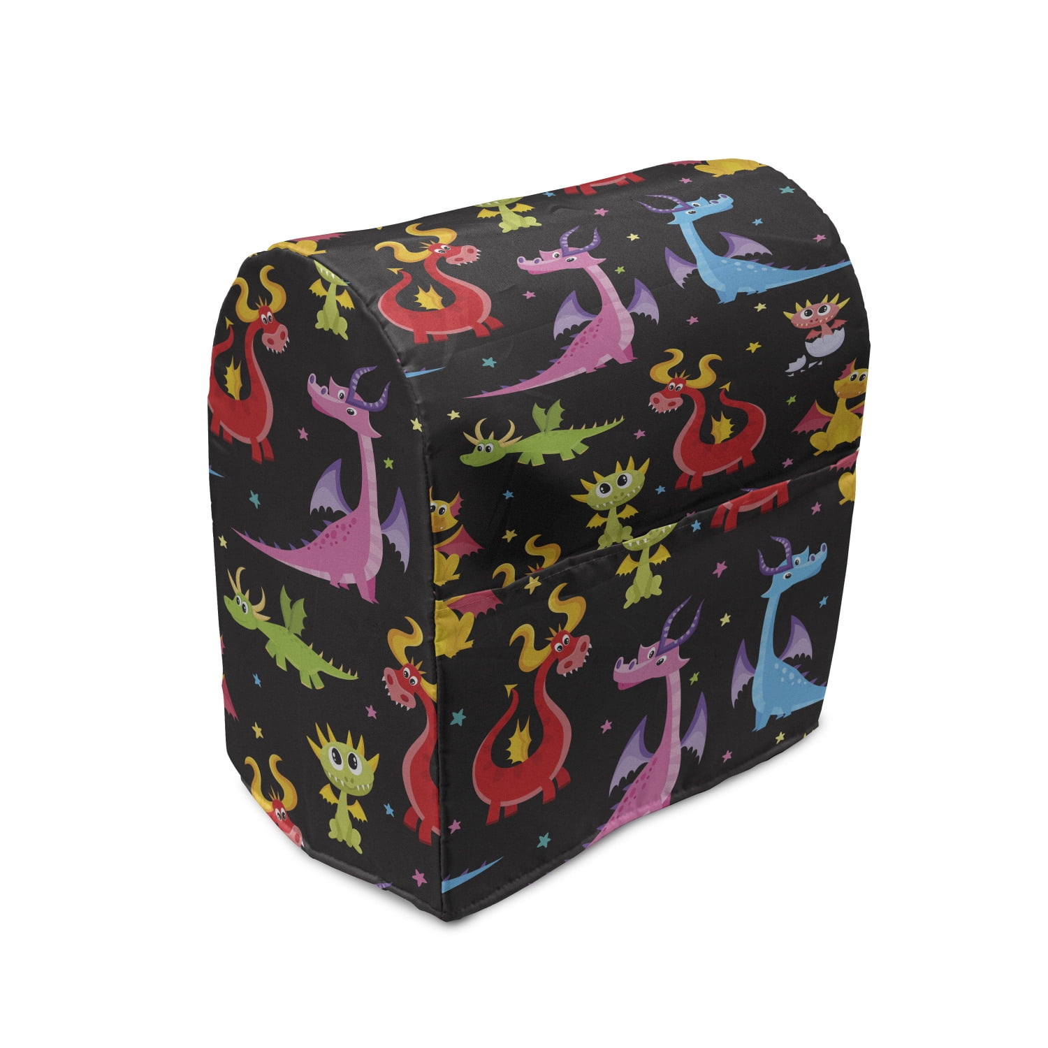 Dragon Stand Mixer Cover, Different Kinds of Colorful Comic Dragons on ...