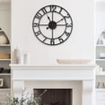 CaraMart 1pc Vintage Metal Outdoor Wall Clock Stylish Decoration For ...