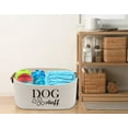 Brabtod Square Dog toy basket storage Cotton Rope Storage Basket Pet ...