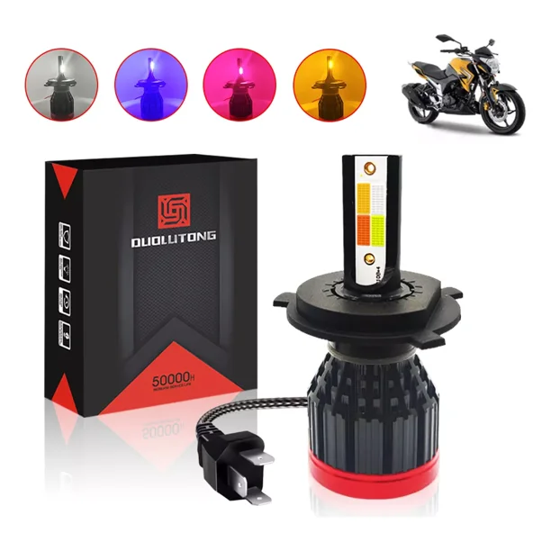 Faro Led H4 Moto Luz Alta Blanco Y Baja 4colors Para Italika | Walmart ...