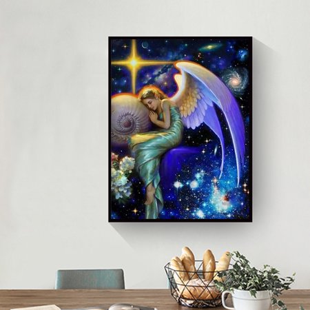 Jinveno 5D Painting Gyro Angel Partial Special Shaped Drill Mosaic DIY ...