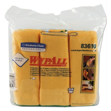 Wypall Microfiber Cloths (83630), Reusable, 15.75” x 15.75”, Green for ...