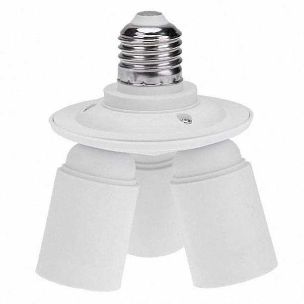 3 in 1 Standard LED Light Bulb Lamp Socket Adapter Splitter Heat ...