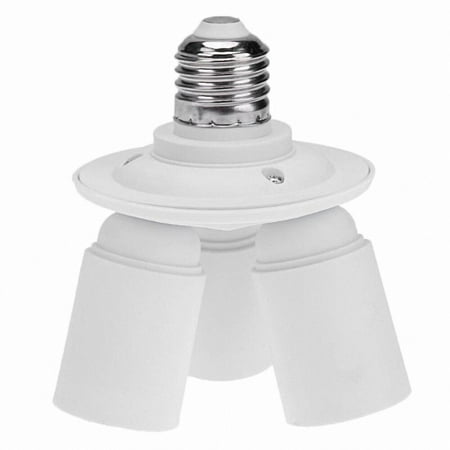 3 in 1 Standard LED Light Bulb Lamp Socket Adapter Splitter Heat ...