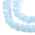 10strands Electroplate Glass Beads Strands Pearl Luster Plated Faceted ...