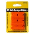 EZ X Razor Blade Scraper with 25 Double Edged Plastic Blades Scrape ...