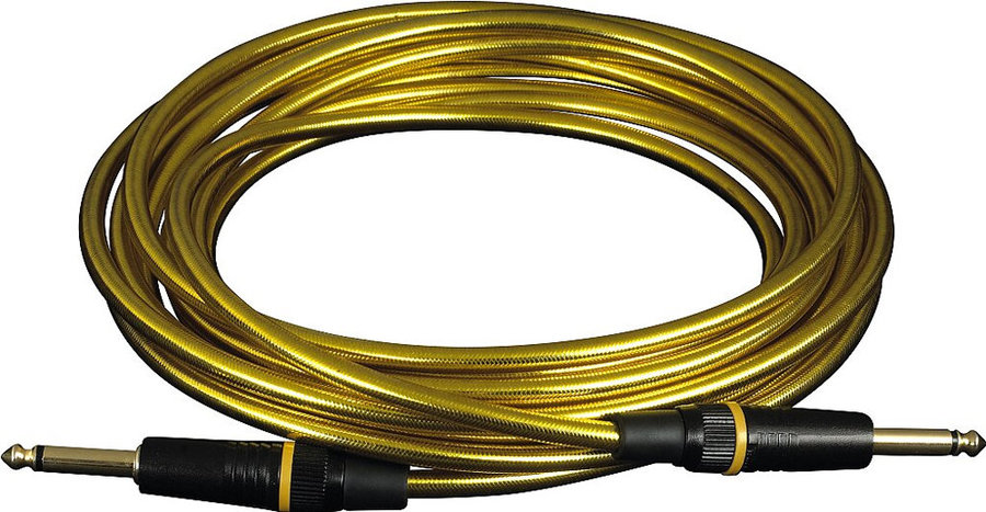 RockCable by Warwick Instrument Cable - Straight TS, 9.8', Gold ...