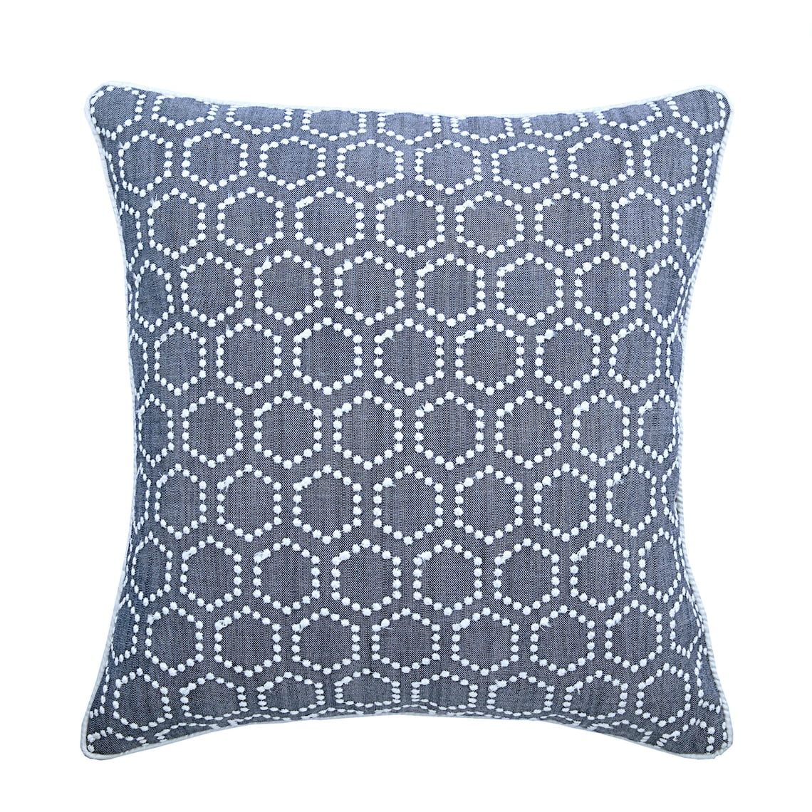 Pillow Case, Linen Embroidered Decorative Throw Pillow Cover, Geometric ...