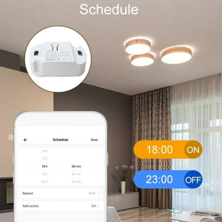 LED Light WiFi Smart Switch AC 90-250V 10A 2200W Intelligent Supplies ...