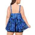 Rivelino Plus Size Swimsuit For Women Tummy Control 2 Piece Tankini