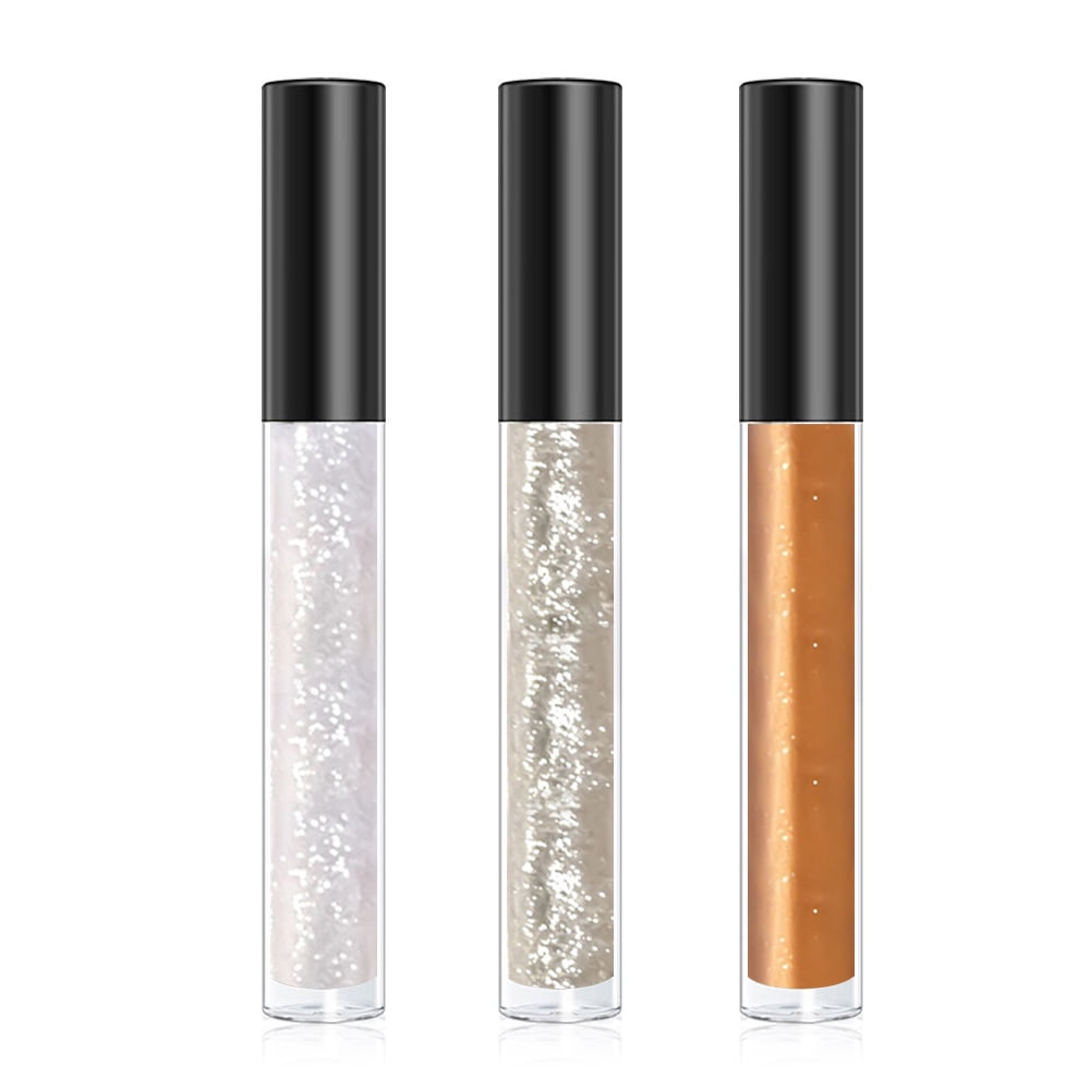 Shiny liquid eye shadow pearly sequins brighten monochrome eye shadow ...