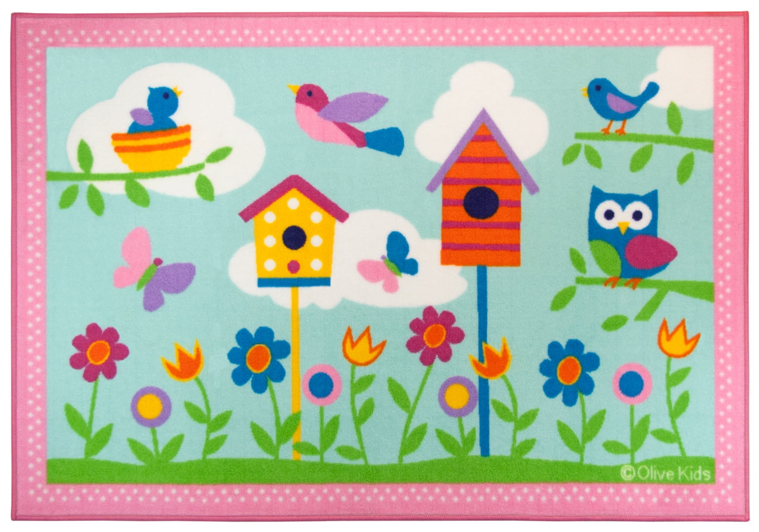 Wildkin Olive Kids Birdie Area Rug - Walmart.com