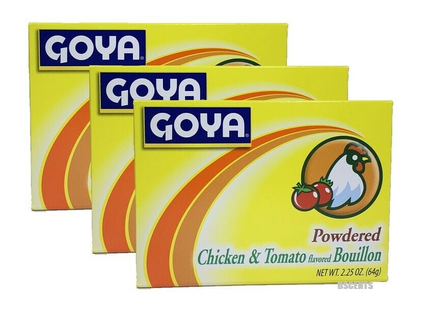 Goya Powdered Chicken And Tomato Bouillon Caldo Sabor a Pollo y Tomate ...