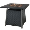 UniFlame LP Gas Slate Finish Fire Pit Table - Walmart.com