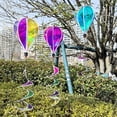 QueMer Weather Wind Driven Rotating Hot Air Balloon Spinner for Garden ...