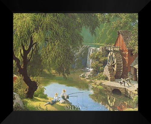 Paul Detlefsen FRAMED Art Print 20x24 "Good Old Days" - Walmart.com