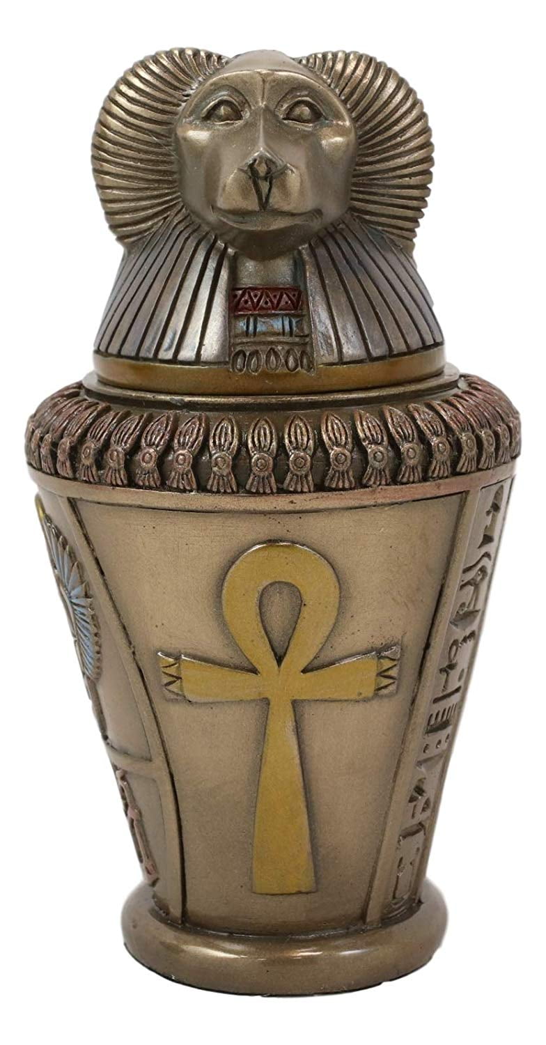 Ebros Ancient Egyptian Gods and Deities Hapi Canopic Jar Urn Statue 5. ...