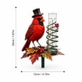 Cardinal Bird Decorative Rain Gauge, Rain Gauge Outdoor Decorative ...