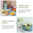 4 Pcs Refrigerator Containers with Lids Mini Fridge Vegetable Boxes ...