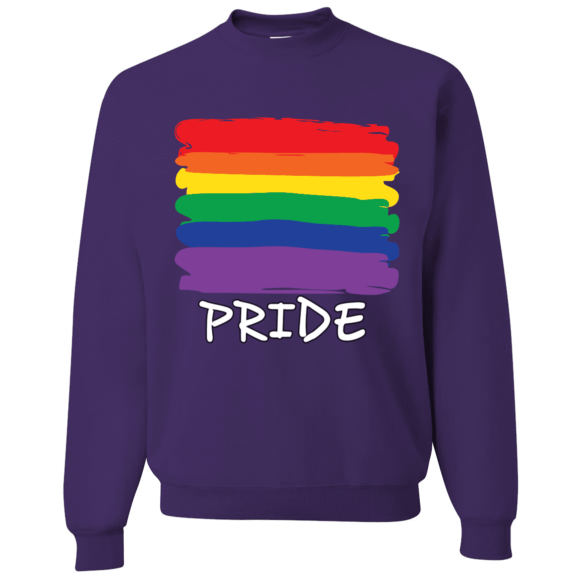 Wild Bobby - Pride Colorful Rainbow Flag Logo LGBT Pride Crewneck ...