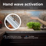 EShine White Finish 12 Panels 12 inch LED Dimmable Under Cabinet ...