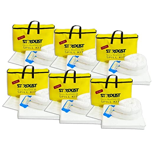 Stardust Quick Response Oil-Only Spill Kit 6-Pack. Each Pack Includes ...