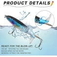 OROOTL Topwater Fishing Lures Set Bass Plopping Lures with Floating ...