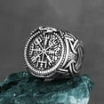 GKNET Nordic Viking Celtic Rune Men's Versatile Stainless Steel Rings ...